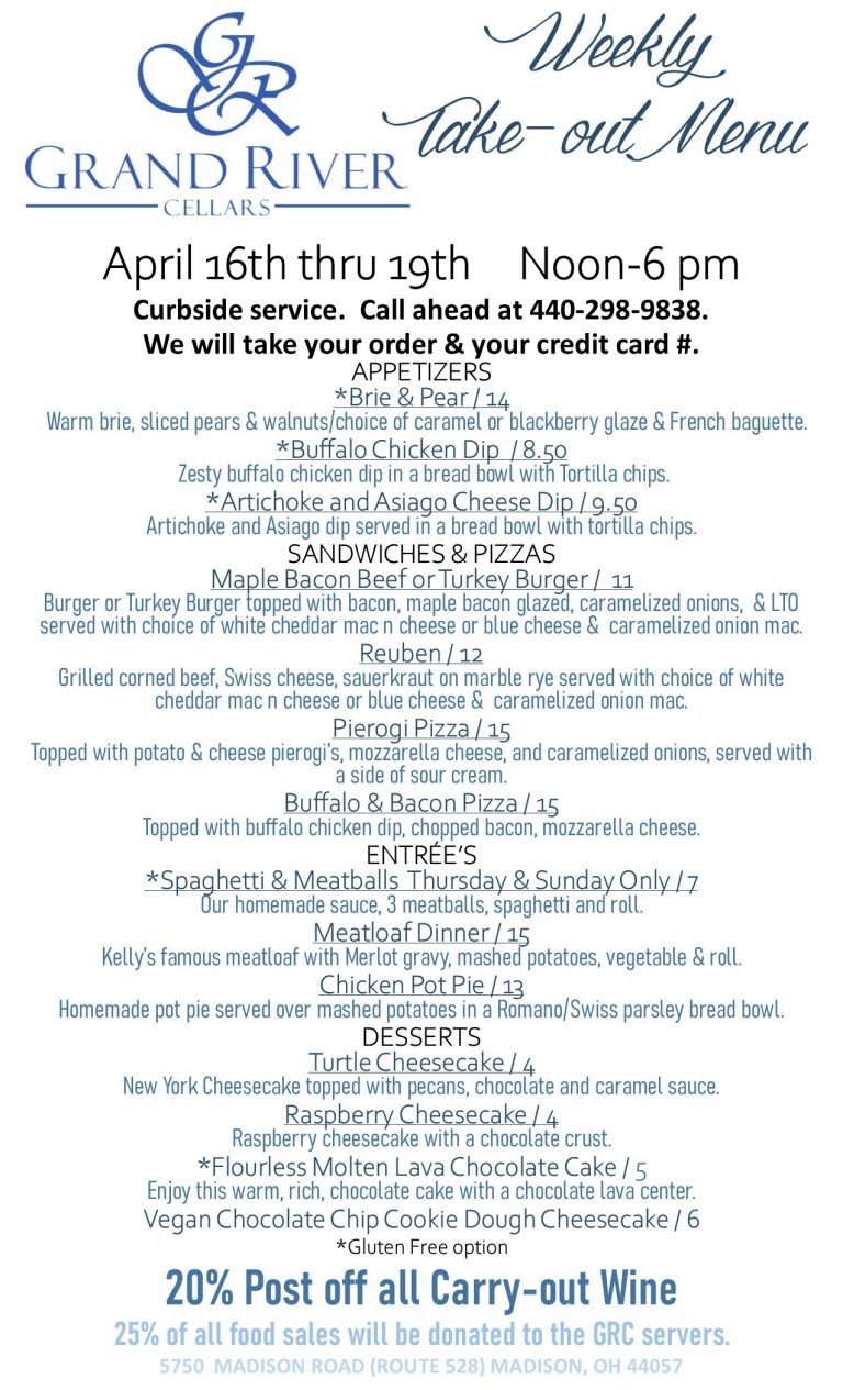weeklyspecial - Grand River Cellars Winery & Restaurant